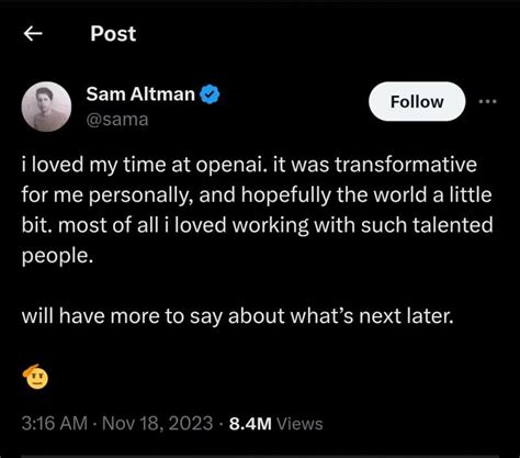 vivek gupta on linkedin openai chatgpt fired microsoft samaltman ceo