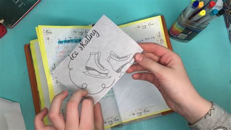 Как оформить Зимний разворот в Личном Дневнике Оформление ЛД Youtube