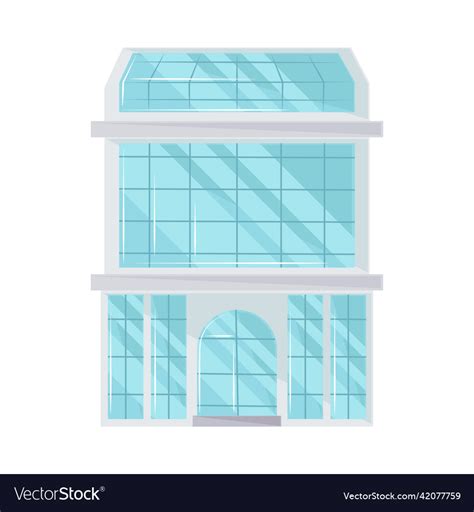 Building Facade Icon Royalty Free Vector Image