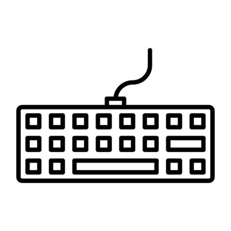 Premium Vector Keyboard Vector Illustration Style