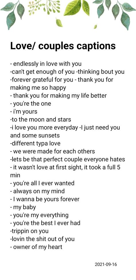 Instagram Captions For Couples