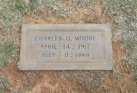 Charles Ocie Moore 1917 1989 Find A Grave Gedenkplek