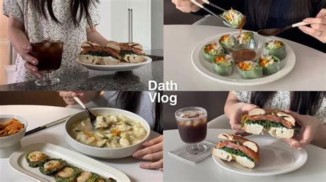 Vlog︱뜨끈한 감자수제비와 새우부추전 해먹고🦐 채소 듬뿍 대왕월남쌈 연어 베이글 샌드위치 만들어서 브런치 즐기는 주부 일상 Youtube