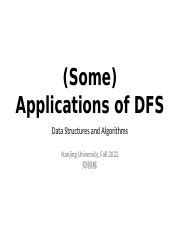 13-dfs-application-fall22.pptx - Some Applications of DFS Data Structures and Algorithms Nanjing ...