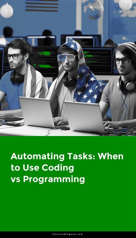 automating tasks when to use coding vs programming coding coding