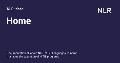 Github Nitis Languagesnitis Documentation Site