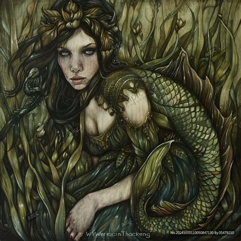 ai创作图美杜莎装饰画 美人鱼插画 人鱼公主插画 美人鱼手绘 国潮美人鱼手绘 驾驭鱼的少女 蛇发女妖美杜莎 公主美人鱼插画 梦幻美人鱼插画