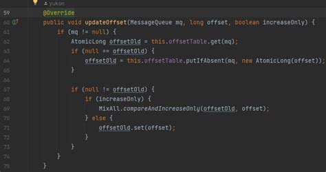 Code Comments Of Updateconsumeoffset Should Be Corrected · Issue