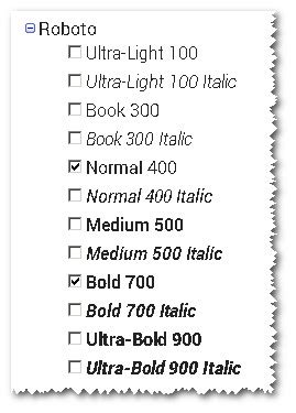 Css Import Html Fonts And Their Style Variations Stack Overflow