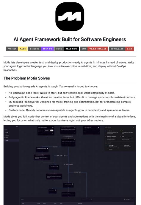 Motia Build Visualize And Deploy Ai Agents With Ease Sumanth P