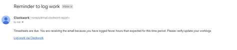 Solved Email Reminders For Time Tracking