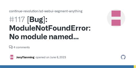 Bug Modulenotfounderror No Module Named Pycocotools · Issue 117