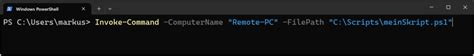 Invoke Command In Powershell Remote Befehle Ausführen