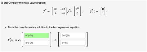 Solved Pts Consider The Initial Value Problem Chegg