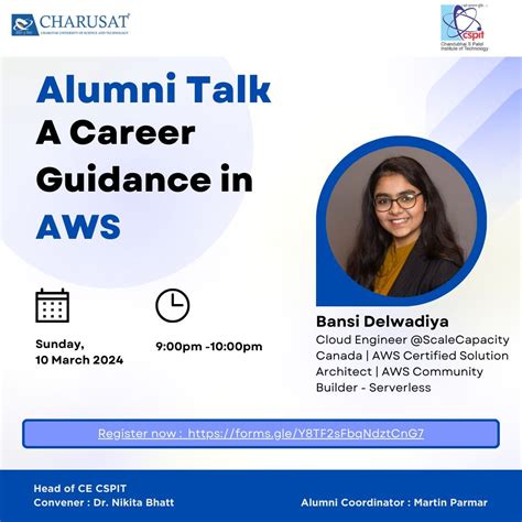 Ce Cspit On Linkedin Cspitce Cspit Charusat Aws Careerguidance Alumnitalk…