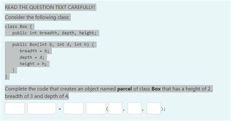 Solved READ THE QUESTION TEXT CAREFULLY Consider The Chegg