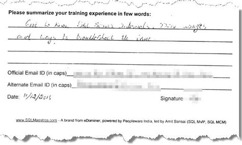 Sql Server Performance Tuning Master Class Bangalore December 2015 Sql Server Training Sql