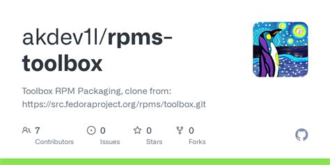 GitHub Akdev L Rpms Toolbox Toolbox RPM Packaging Clone From Https Src Fedoraproject Org