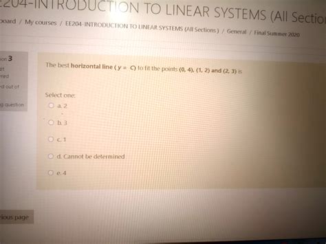 Solved Rd 4 Hytr Kcduction To Linear Systems All Sectior Board My