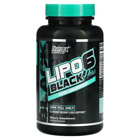 Nutrex Research, LIPO-6 Black Hers, Ultra Concentrate, 60 Black-Caps