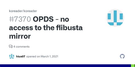 Opds No Access To The Flibusta Mirror · Issue 7370 · Koreaderkoreader · Github
