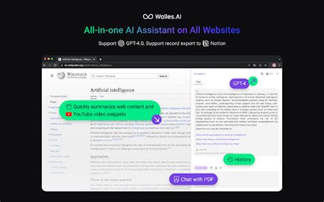 Walles Ai Chrome Extension Ai Assistant Plugin For Gpt 4 Integration Tyy Ai Tools