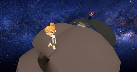 Giant Meggy And Giant Desti Booty Crushing Earth By Kaibernation On