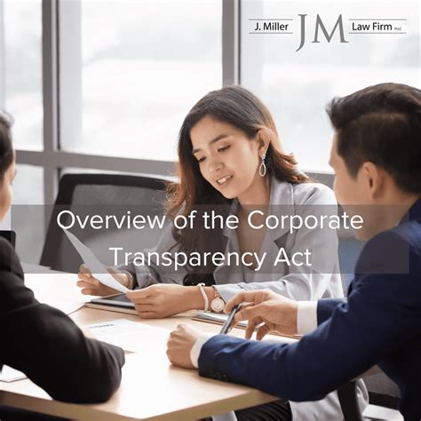Overview Of The Corporate Transparency Act Jamie Miller Law Tulsa Business Lawyer