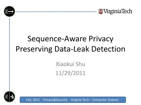 PPT Sequence Aware Privacy Preserving Data Leak Detection PowerPoint Presentation ID