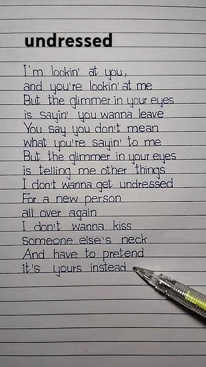 Undressed Lyrics Song By Sombr Undressed Lyrics Youtube