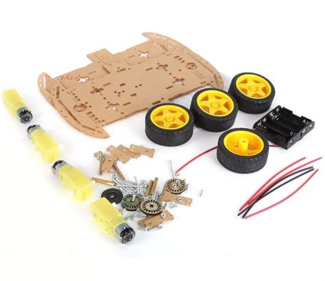 kit chasis robot 4x4 seguidor de linea sumobot robot 4wd arduino