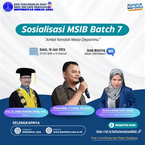 Sosialisasi Program Msib Batch 7 Tahun 2024 Biro Pengembangan Minat