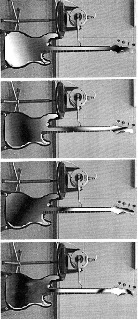 in stand operating deflection shapes vibration patterns for