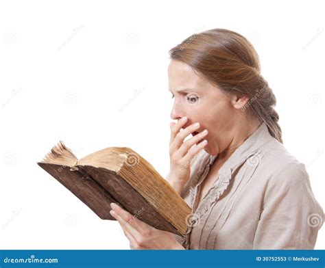 Yawning Girl Reading A Boring Book Stock Image Image Of Book Learn