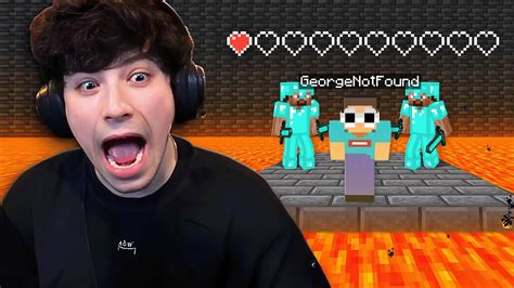 100 000 If George Survives In Minecraft Youtube