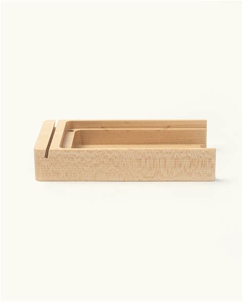 Analog Wood Card Holder Maple Arte