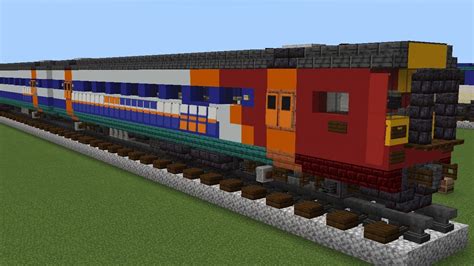 Minecrafting Tutorial British Rail Class 158 Train How To Build Youtube