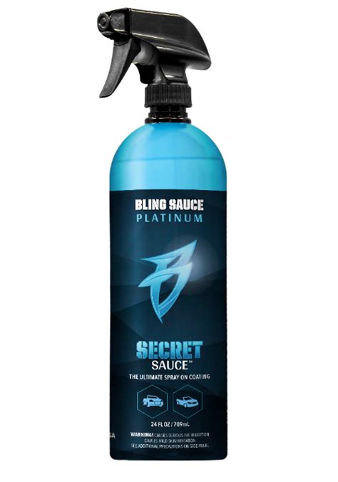 Premium Spray Detailer And Sealant Bling Platinum Secret Sauce 24oz Mars Technical Solutions