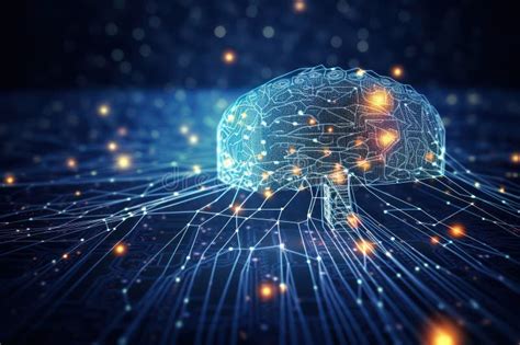 Visualizing Artificial Intelligence Brain S Synaptic Activity Ai Generated Illustration Stock