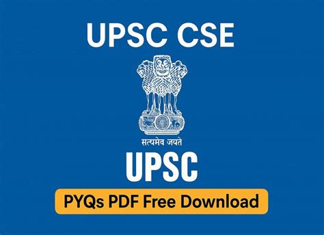 Upsc Cse Pyq Download Free Pdf And Analysis