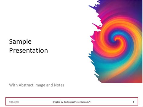 Configure Slide Footers With Devexpress Presentation Api Office File