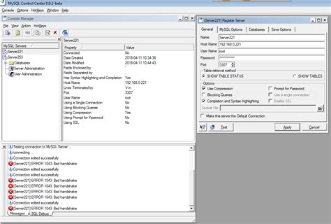 Windows Can T Connect To MySQL Server On MySQLCC ERROR 1043 Bad Handshake Stack Overflow