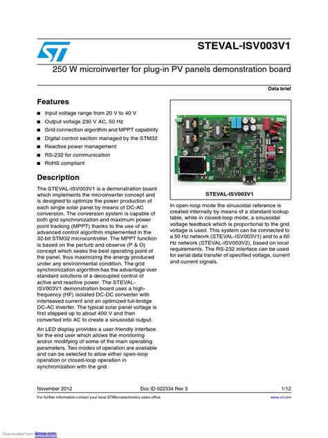 St Microinverter Schemetic Pdf Power Inverter Electrical Grid