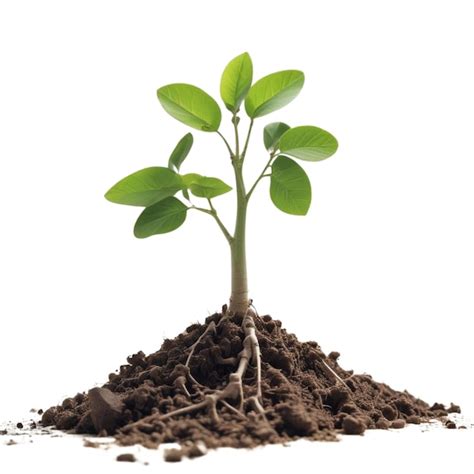 Plant And Root Premium Ai Generated Psd