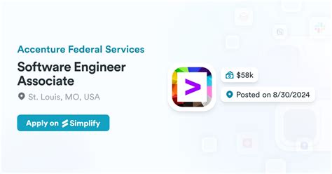 Software Engineer Associate Accenture Federal Services Simplify Jobs