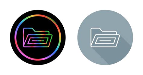 Open File Folder Vector Icon Vector Art At Vecteezy
