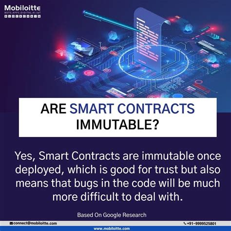 Mobiloitte On Linkedin Smartcontracts Immutable Bugs