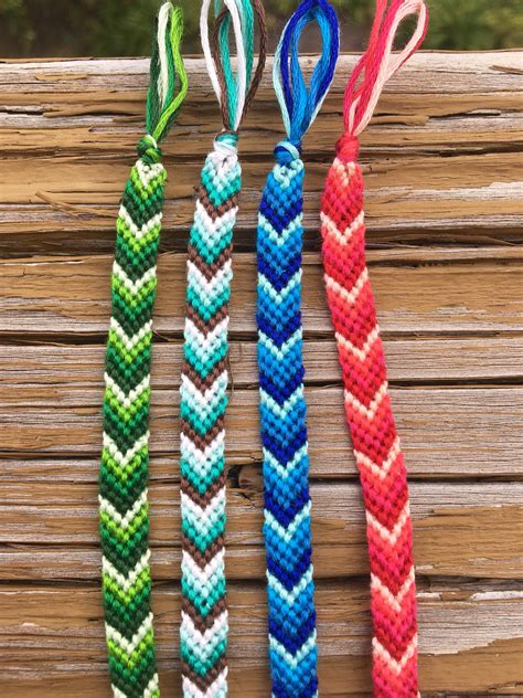 Chevron Bracelet Pattern 5 Colors Pattern Inspiration Daily