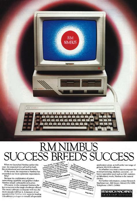 Research Machines Advert Rm Nimbus Success Breeds Success