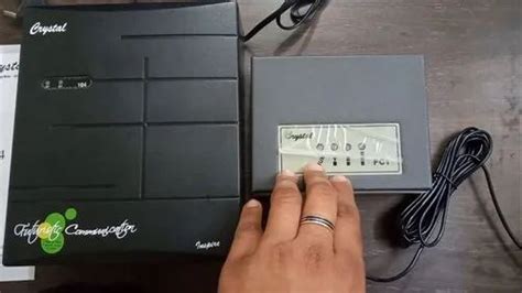 crystal epabx intercom system number of lines supported 2 at ₹ 10000